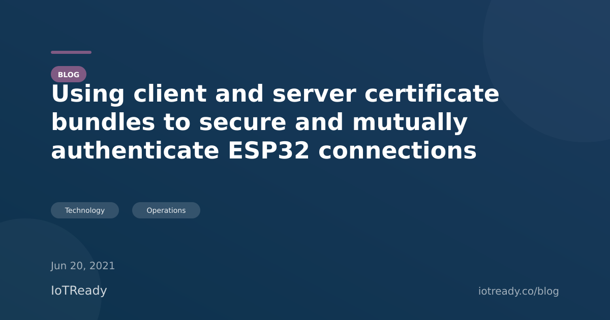 Using client and server certificate bundles to secure and mutually ...